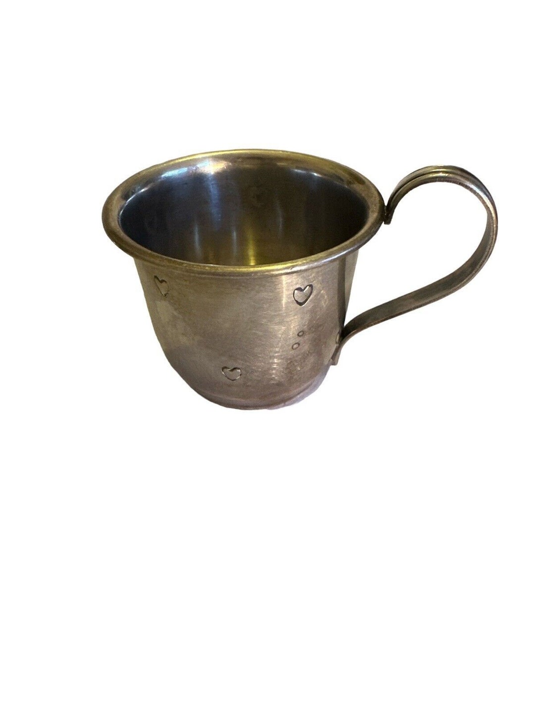 VTG Denmark by HEJL Silver Plated HEARTS Baby Cup Denmark Pig and ...