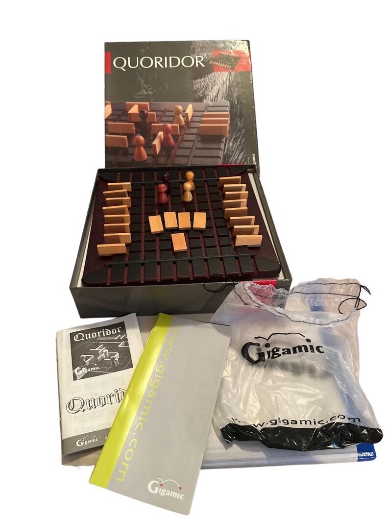 1997 Quoridor Maze Building Strategy Game by Gigamic Multilingual Rules ...