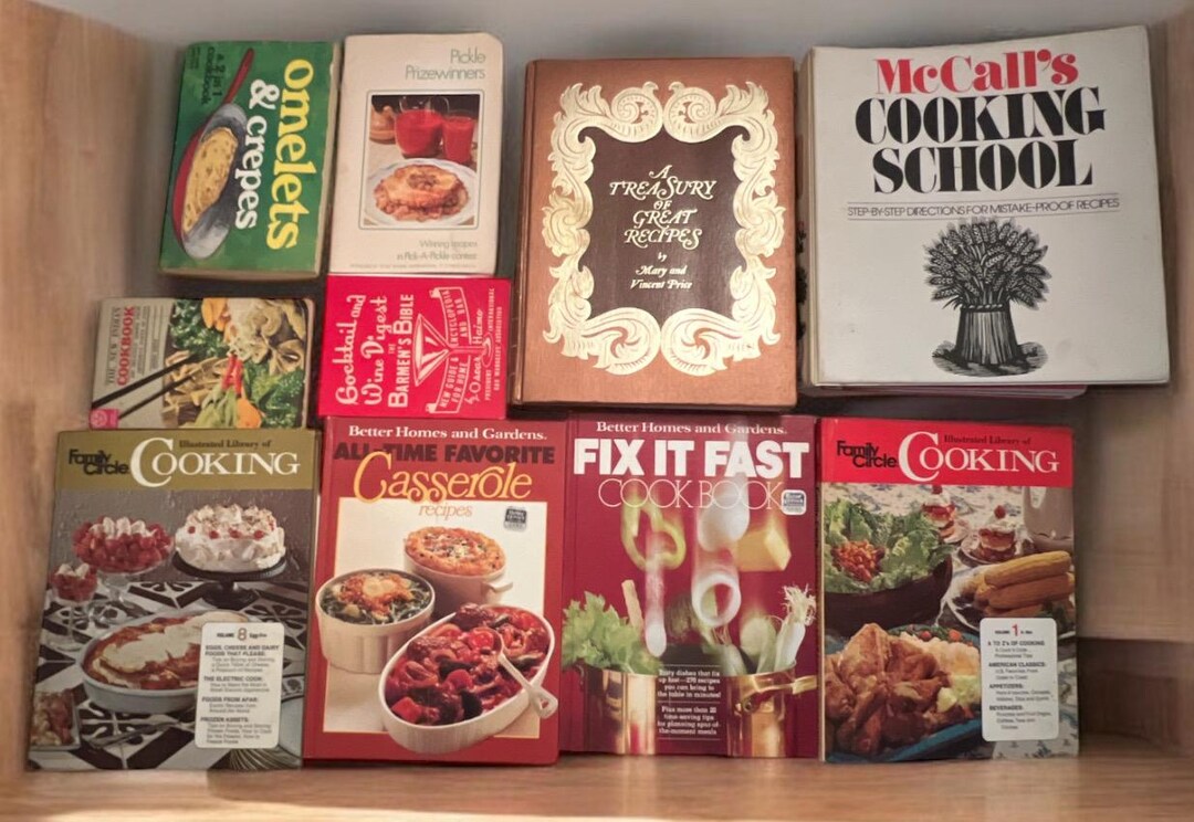 Variety of Cooking Books - Etsy