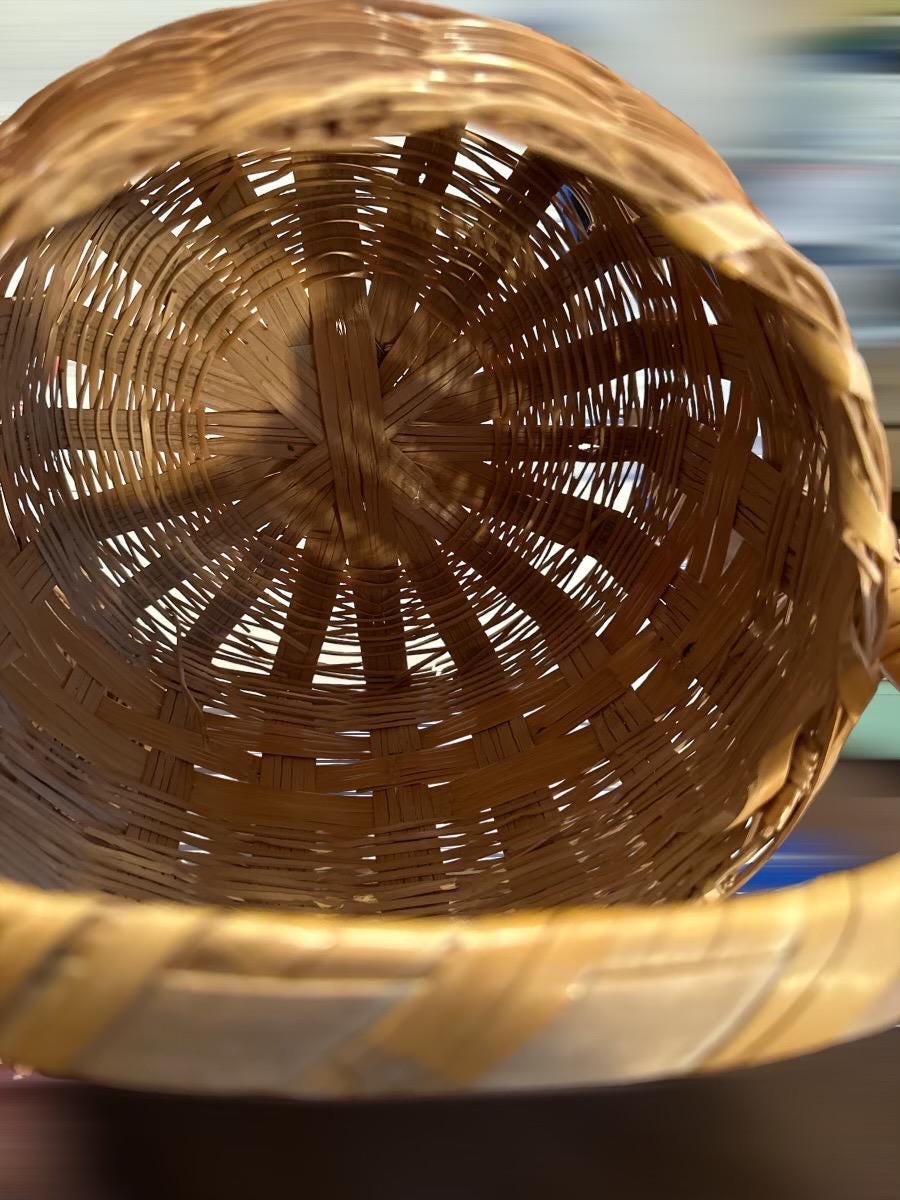 1970s Woven Sewing Basket - Etsy