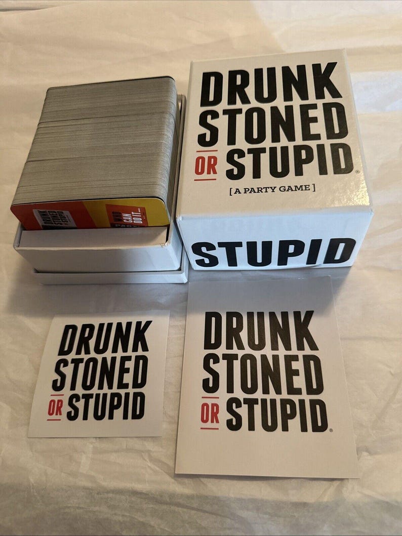 Drunk Stoned or Stupid A Party Game 250 Cards Game DSS Games - Etsy