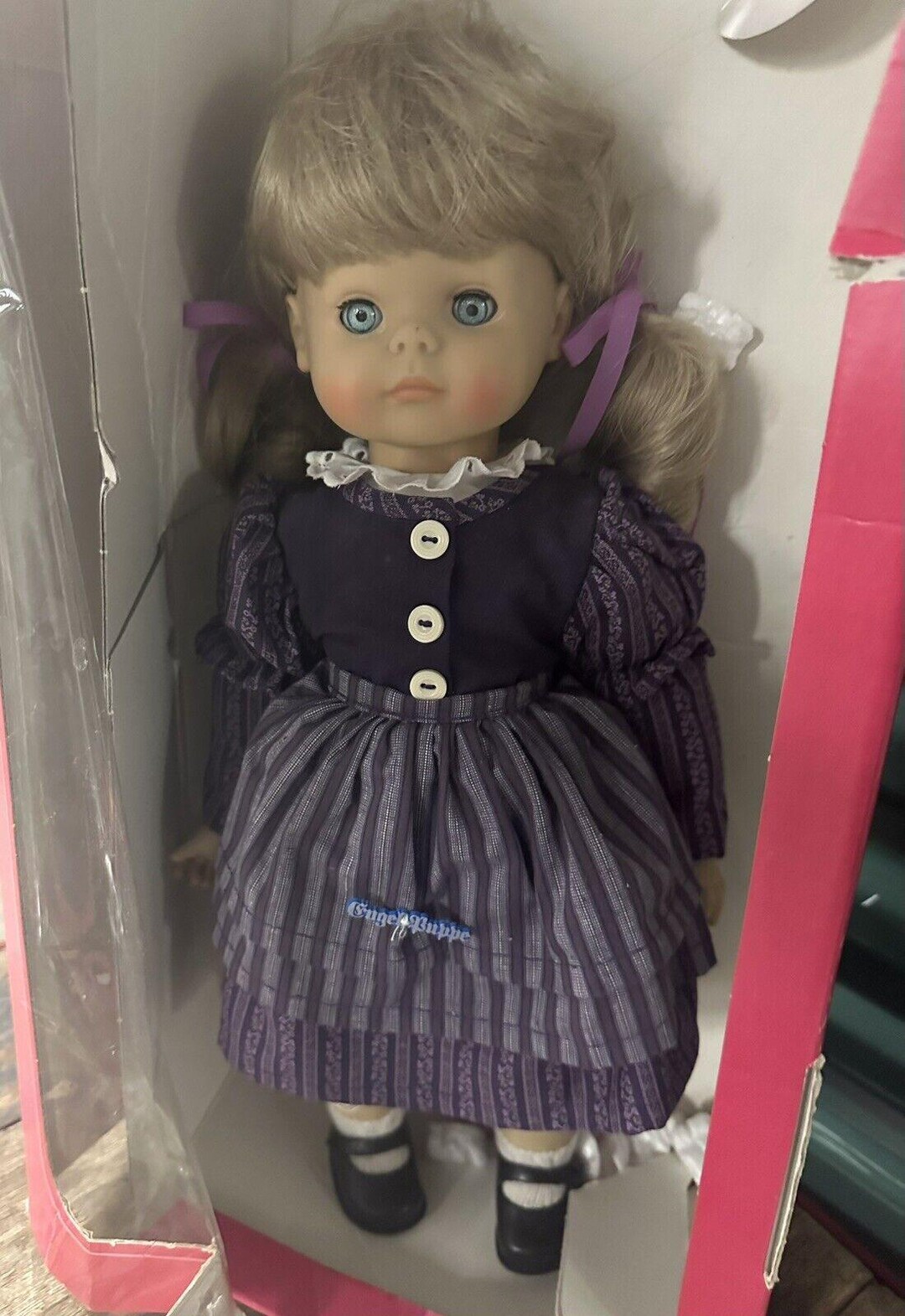 Engel-puppe Doll Made in Germany Blonde Blue Eye 151027 RARE MIB 18 ...