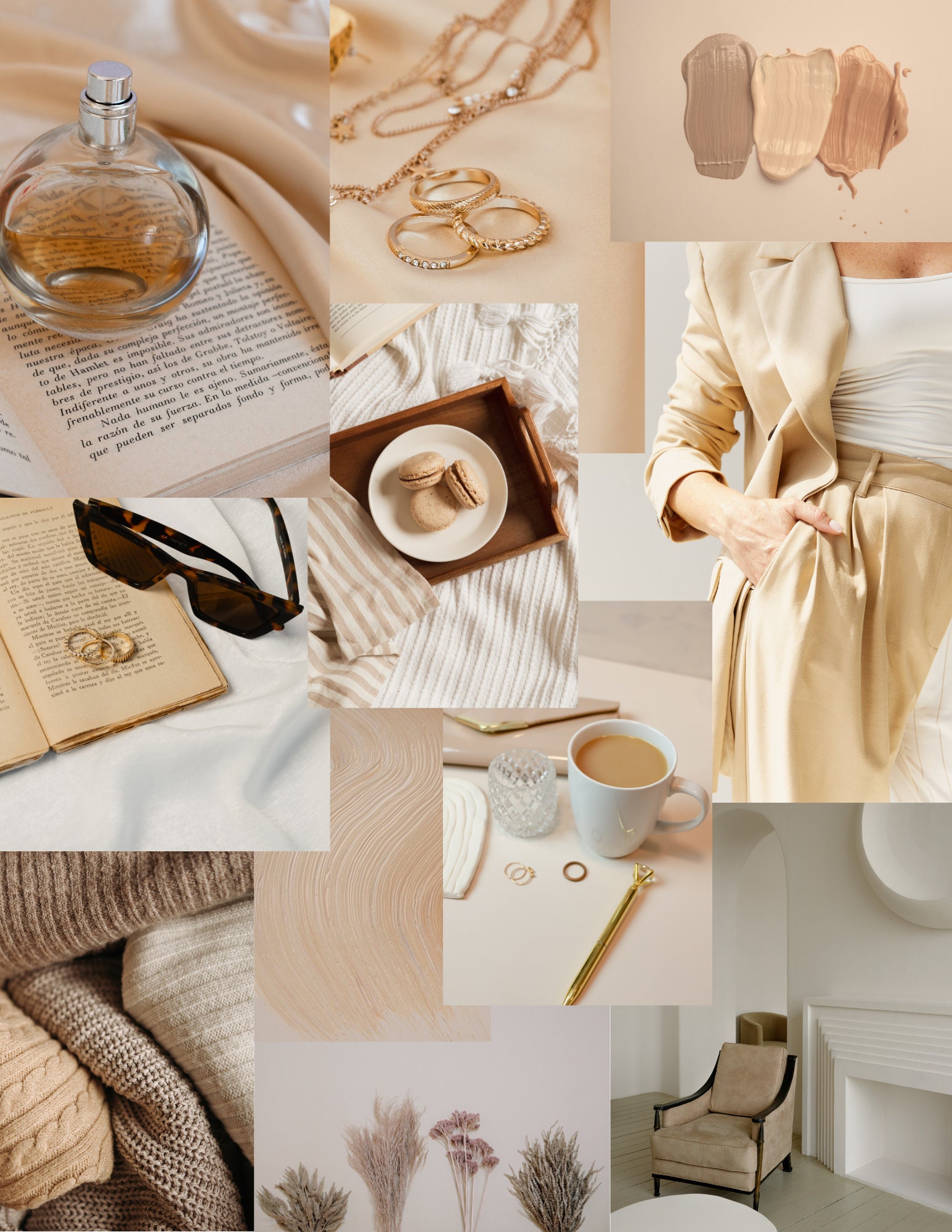 Set of 3 Beige Aesthetic Printable, Home Decor, Dorm Decor, That Girl ...