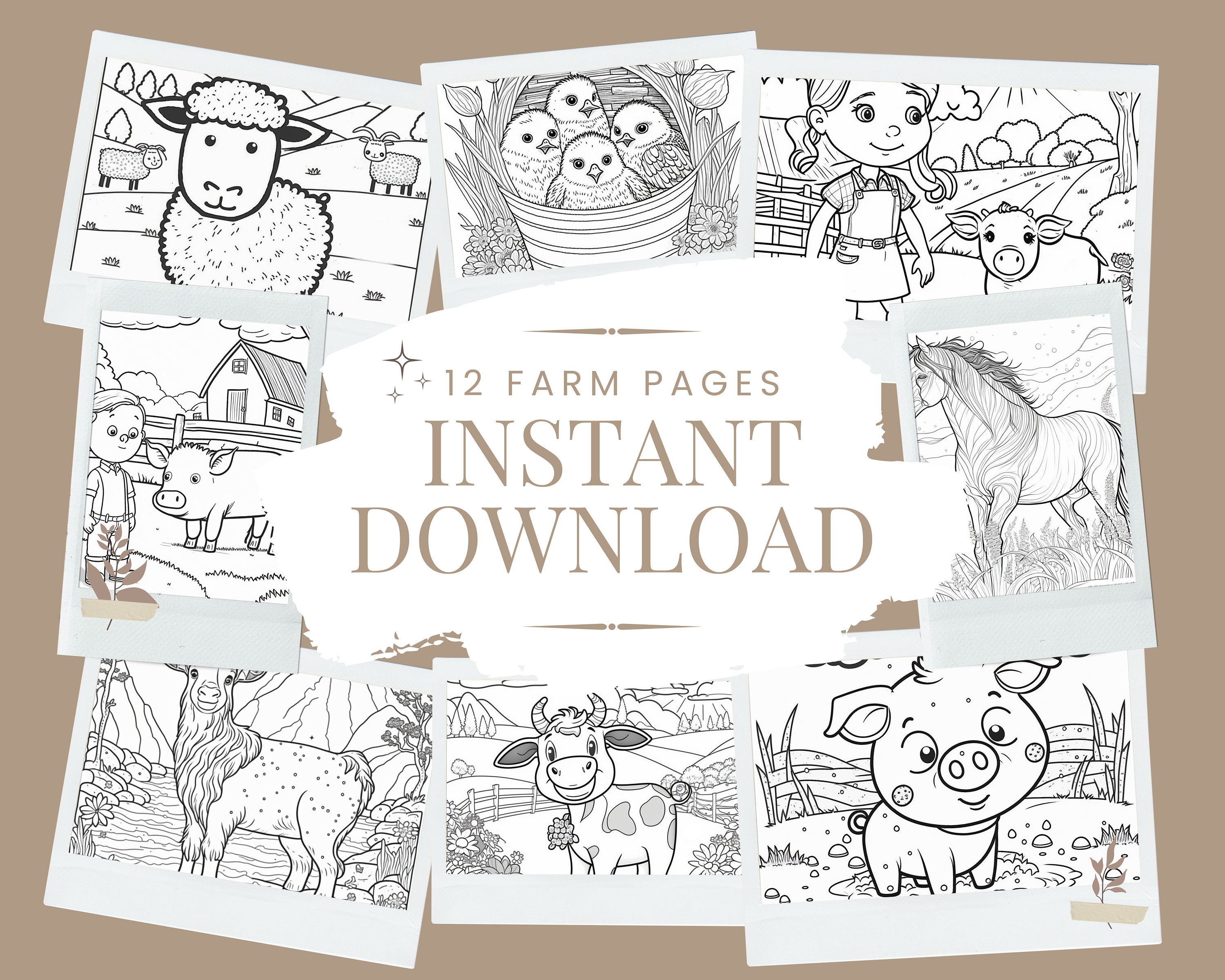 Coloring Pages For Farm Tools