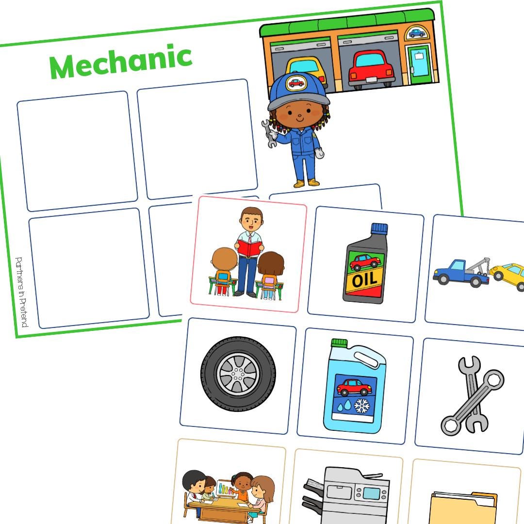 Community Workers Matching Activity for Prek, Preschool & Kindergarten ...