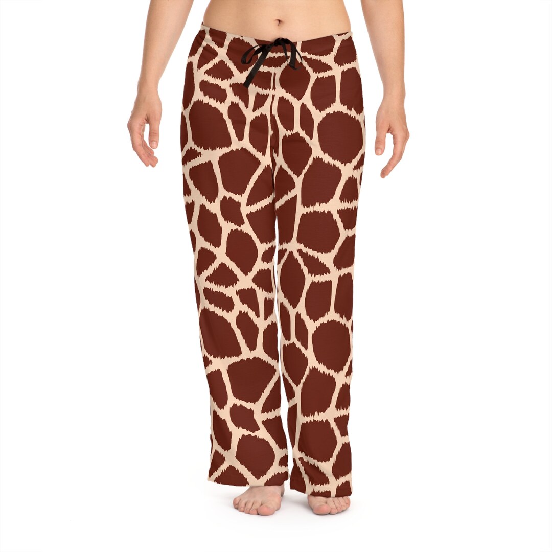 Women's Animal Print Pajamas Trendy Women's Pajamas Giraffe Print ...
