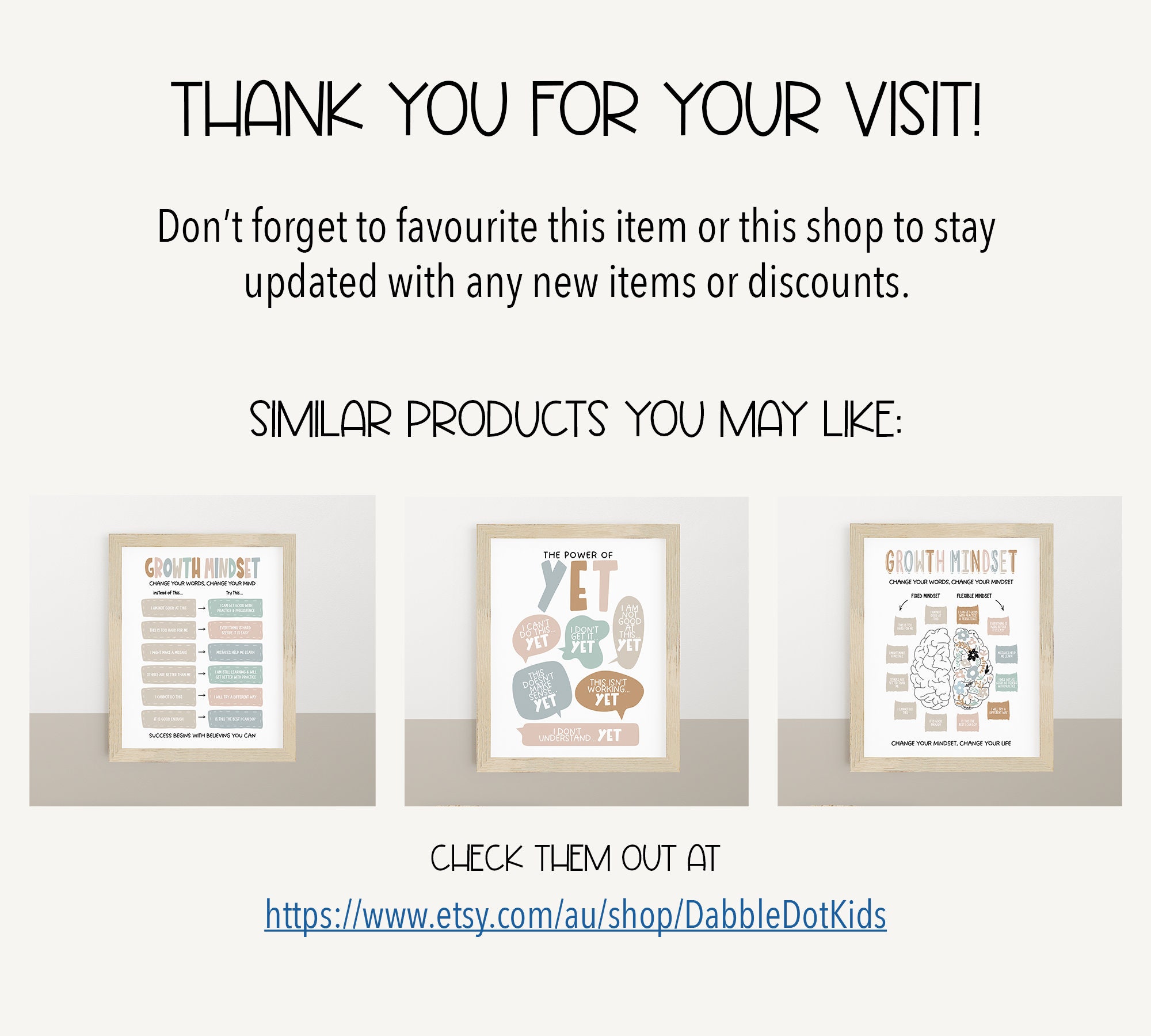 Growth Mindset Quote Poster Positive Mindset Printables - Etsy