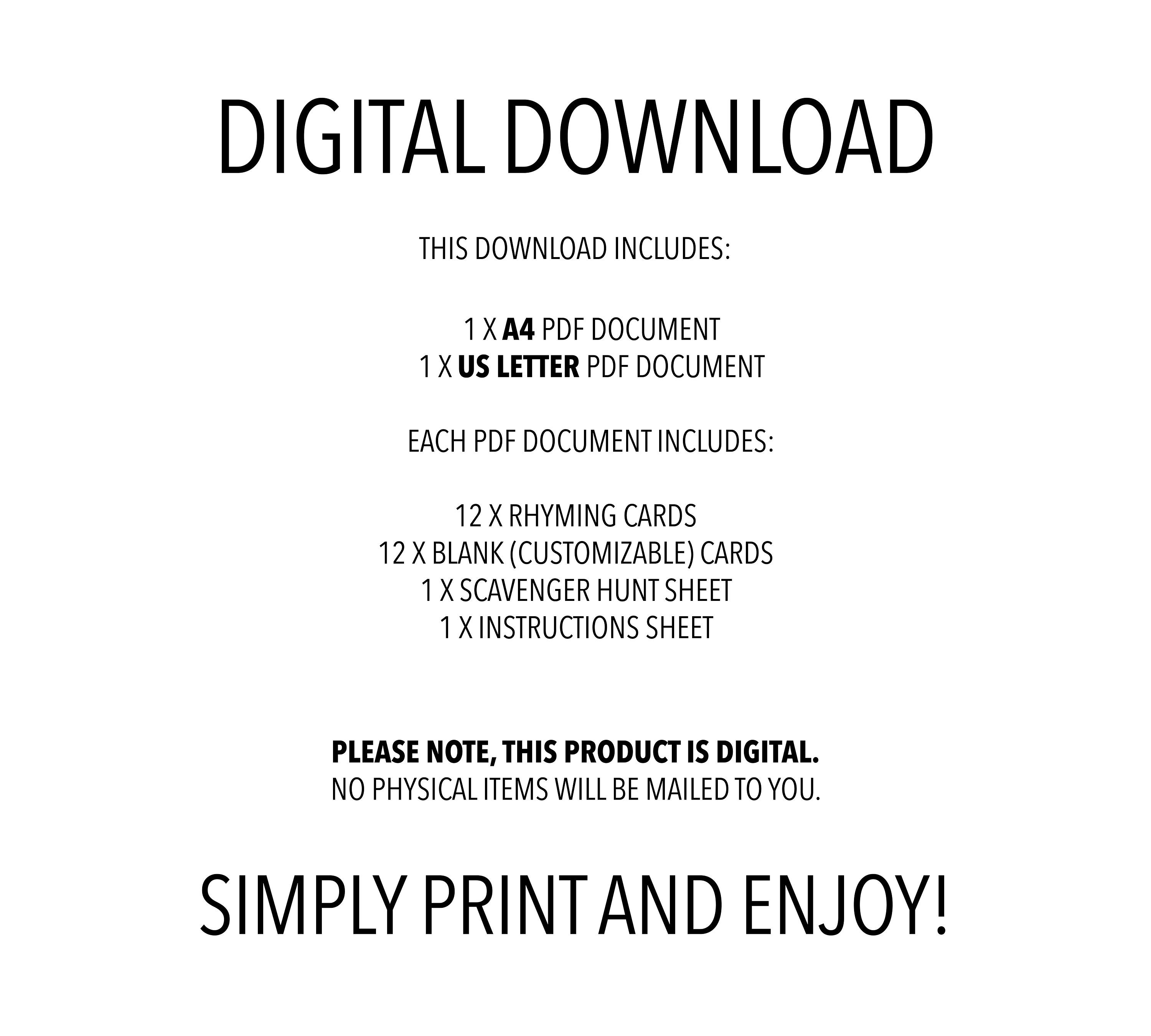 Halloween Scavenger Hunt Cards for Kids: Ghost Hunt Game (EDITABLE ...