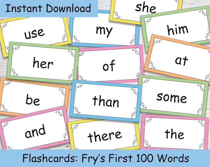 1000 Sight Words Must Know Printable Flashcards BEST SELLER - Etsy Canada