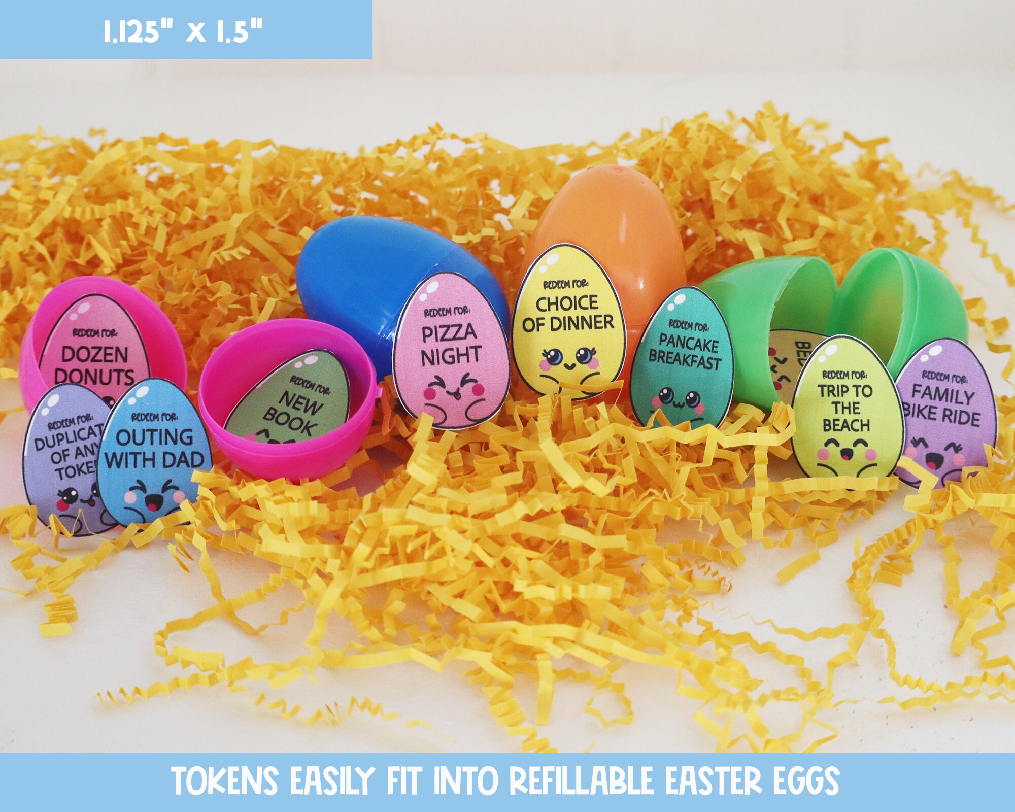 Editable Easter Egg Tokens, Printable Coupons for Kids, Scavenger Hunt ...