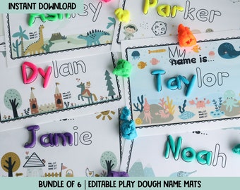 Printable Name Mat - Etsy