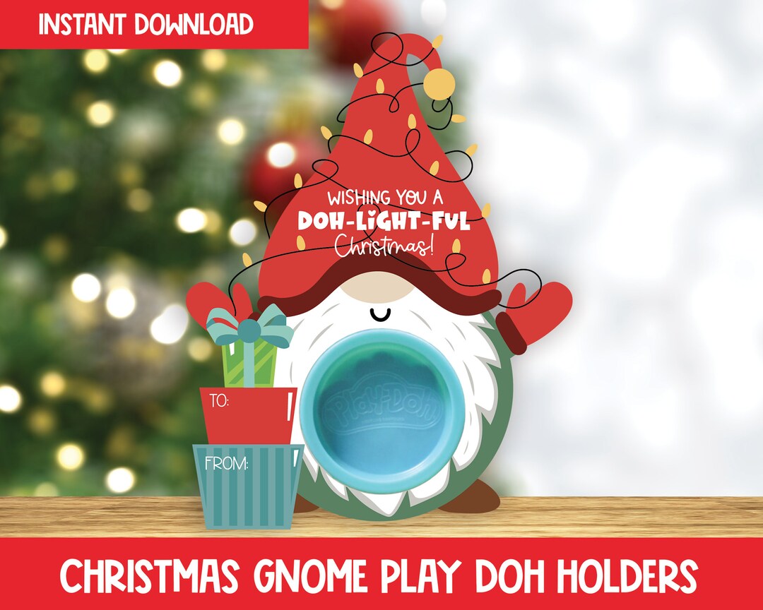 Printable Play Dough Christmas Gift for Kids | End of Year Student Gift ...