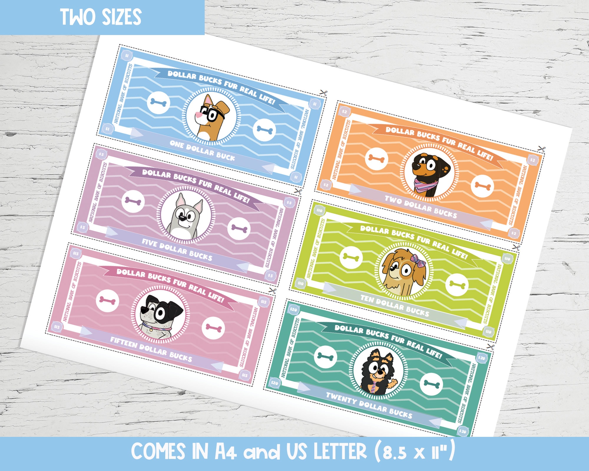 EDITABLE Dollar Bucks Printable Reward Bucks Good Behavior Bucks Chore ...