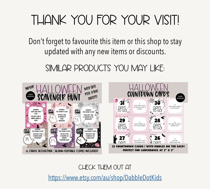 Halloween Scavenger Hunt Cards for Kids: Ghost Hunt Game (EDITABLE ...