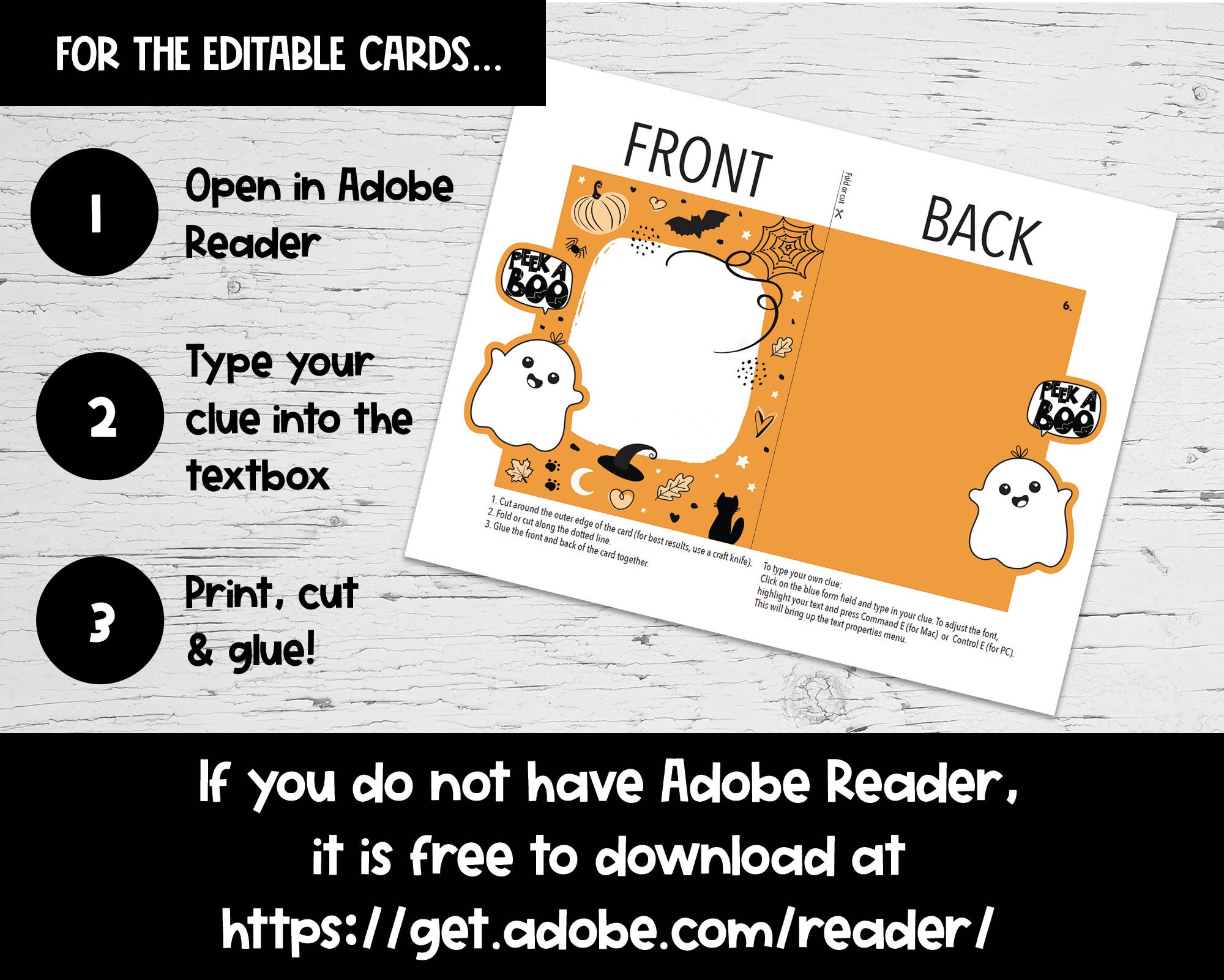 Halloween Scavenger Hunt Cards for Kids Printable Treasure Hunt Clues ...