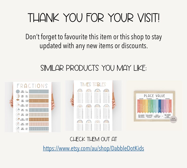 Printable Place Value Chart: Math Education Poster (instant Download ...