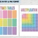 Printable Times Table Charts for Multiplication Facts 1 to 12 ...