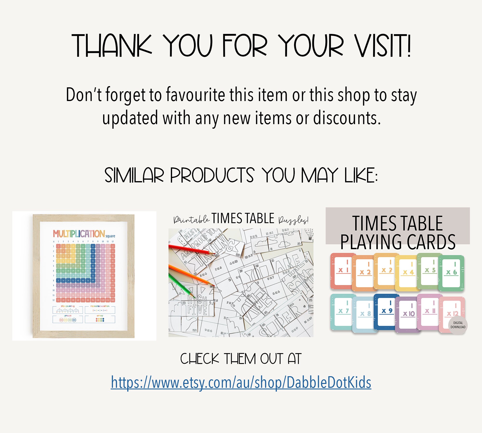 Printable Times Table Posters for Multiplication Facts 1 to 12 Set of ...