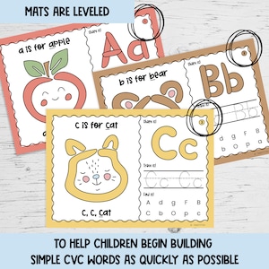 Alphabet Sounds Play Dough Mats: Phonics Activity (printable) - Etsy