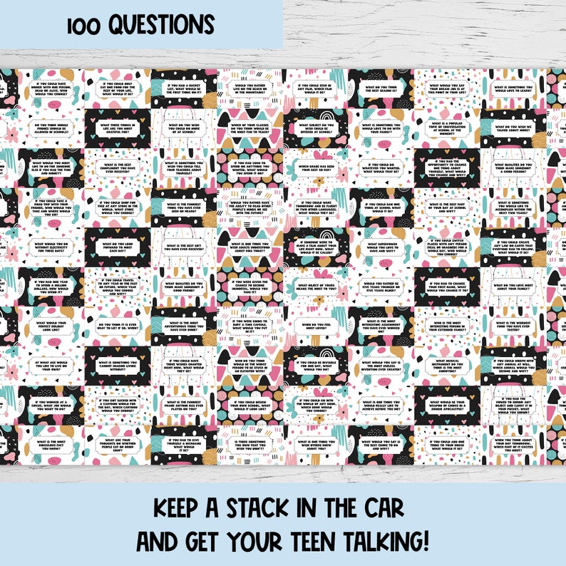 Conversation Starters Ice Breaker Dinner Questions Conversation Cards ...