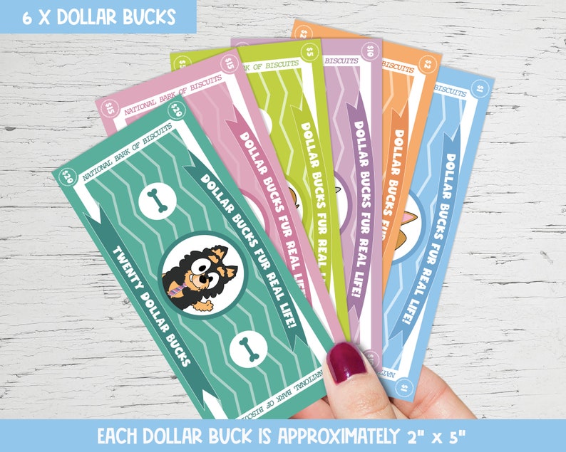 Editable Reward Bucks: Chore & Play Money (PDF) - Etsy