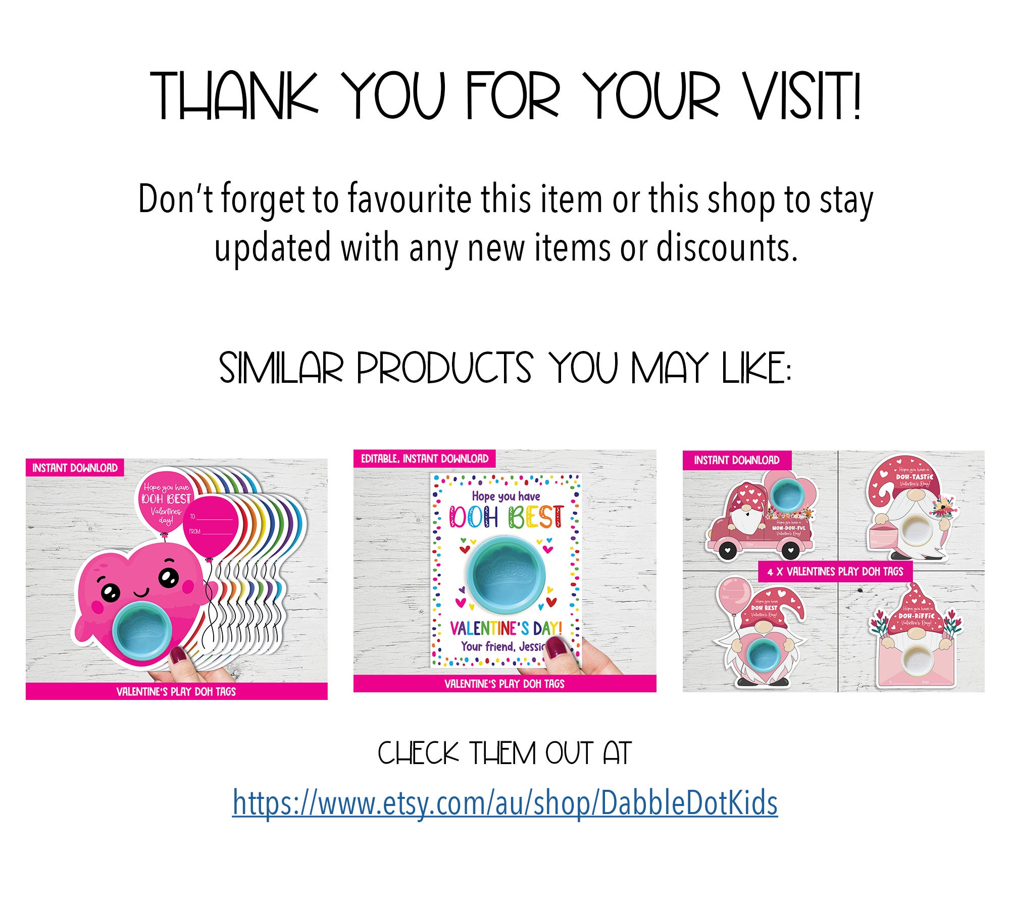 Printable Play Dough Valentine Card Non-candy Valentine Gift for Kids ...