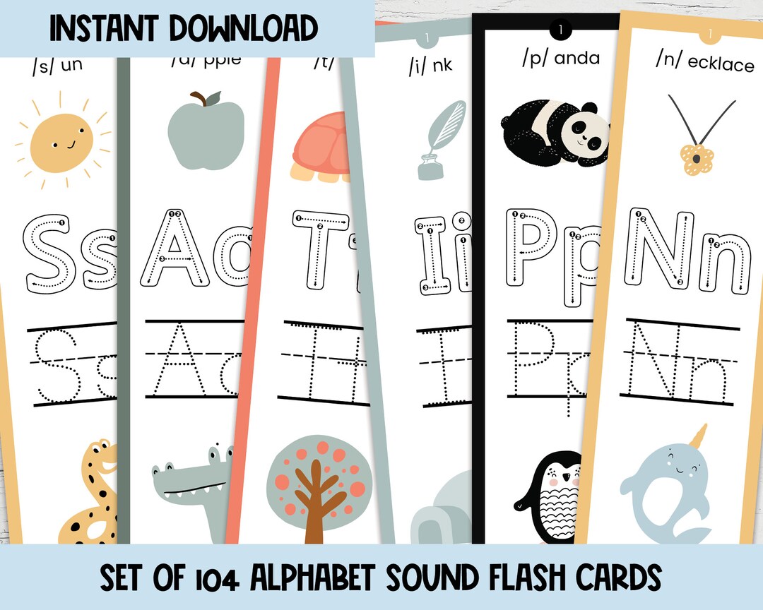 Letter Sound Flashcards | Learn to Read | Printable Phonics Cards | Alphabet Sounds Teaching ...