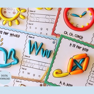 Alphabet Sounds Play Dough Mats: Phonics Activity (printable) - Etsy