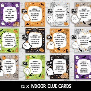 Halloween Scavenger Hunt Cards for Kids: Ghost Hunt Game (EDITABLE ...
