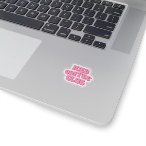 Pink Iced Coffee Club Sticker - Etsy