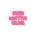 Pink Iced Coffee Club Sticker - Etsy