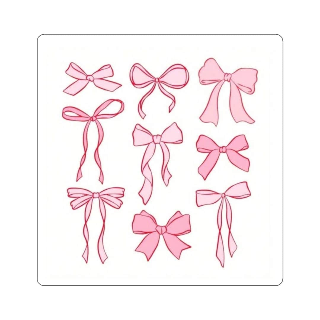 Bow Sticker - Etsy