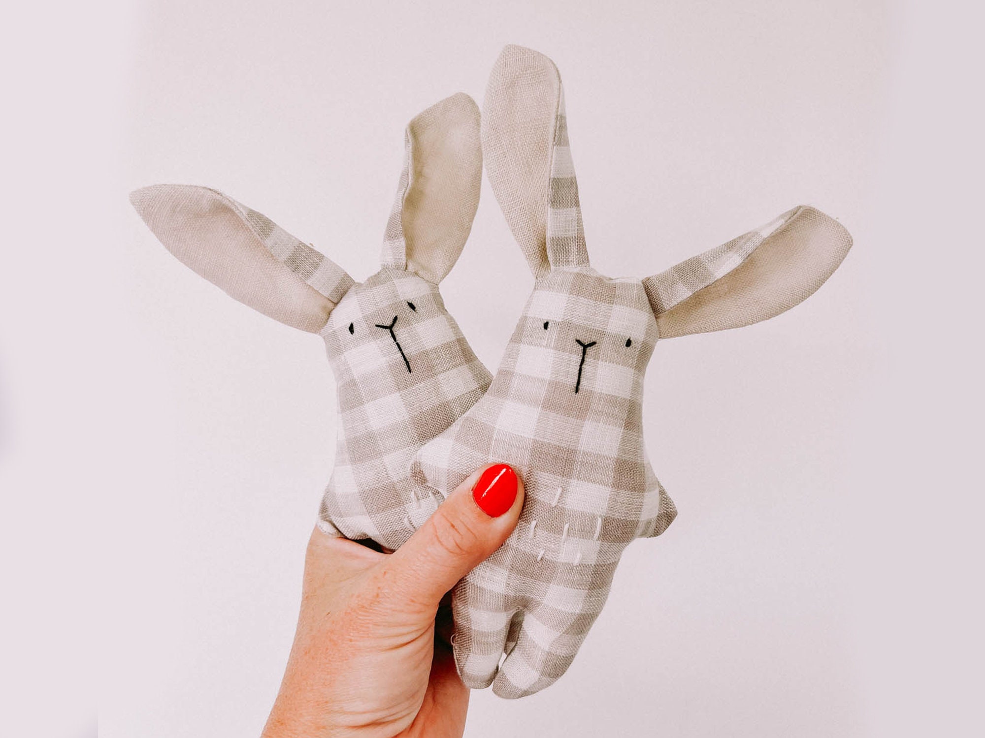 Bitty Bunny & Carrot Sewing Pattern / Rabbit Plushie Sewing Pattern ...