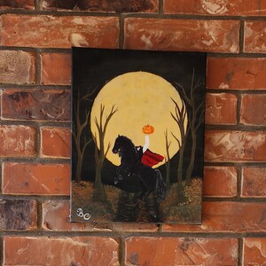 Headless Horseman Original Acrylic Painting Print, Halloween, Legend ...