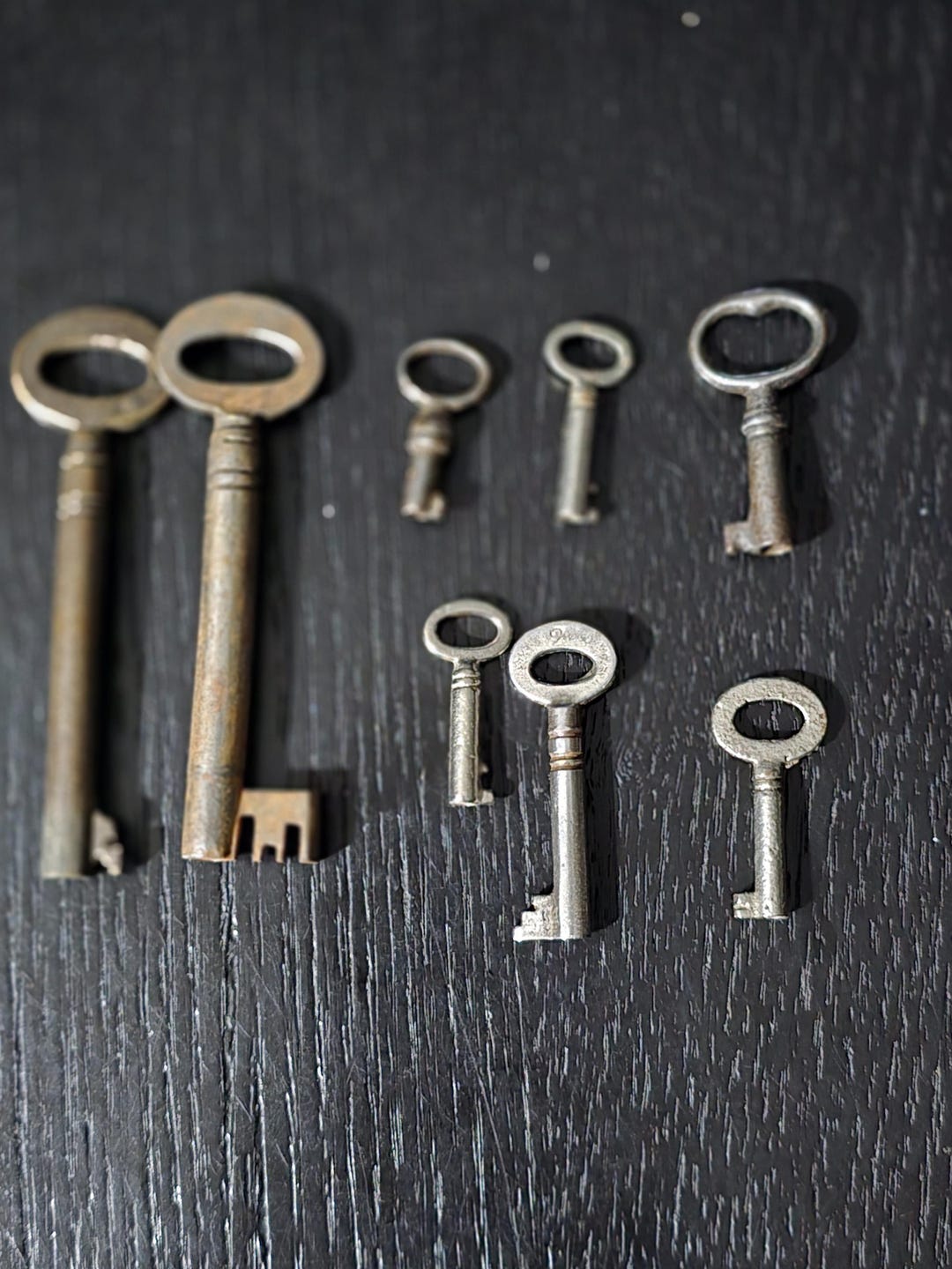 Antique Ward Keys – Large & Small Skeleton Keys – Rustic Decorative Set ...