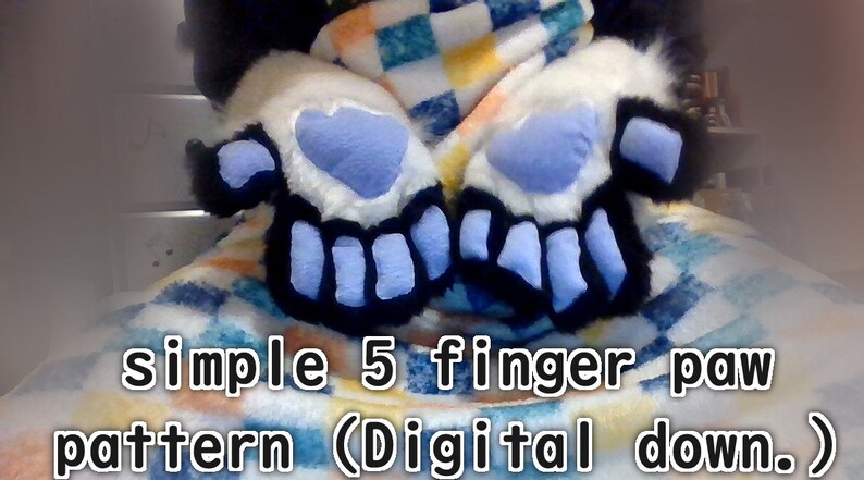 5 Finger Digital Handpaw Pattern for Fursuit, Cosplay Etc - Etsy