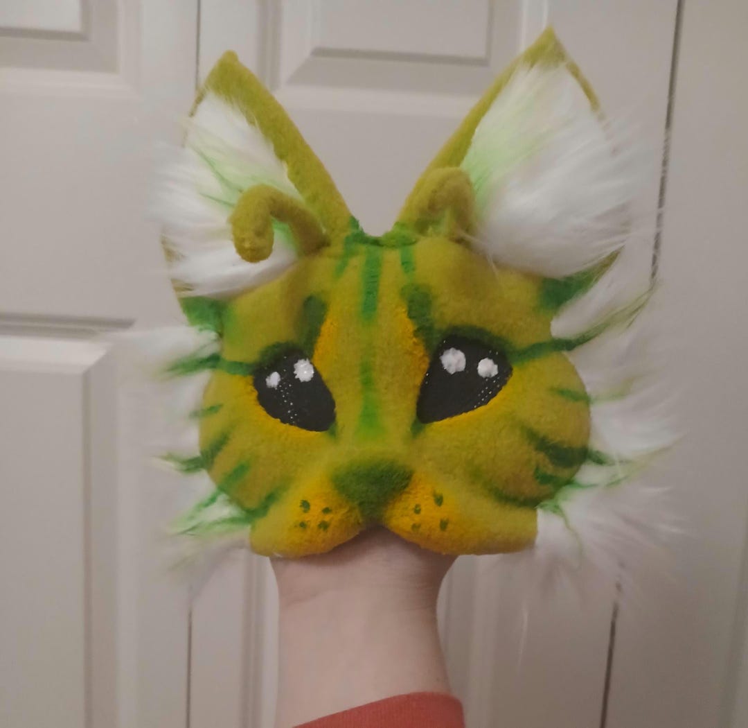 Alien Tabby Cat Therian Mask - Etsy