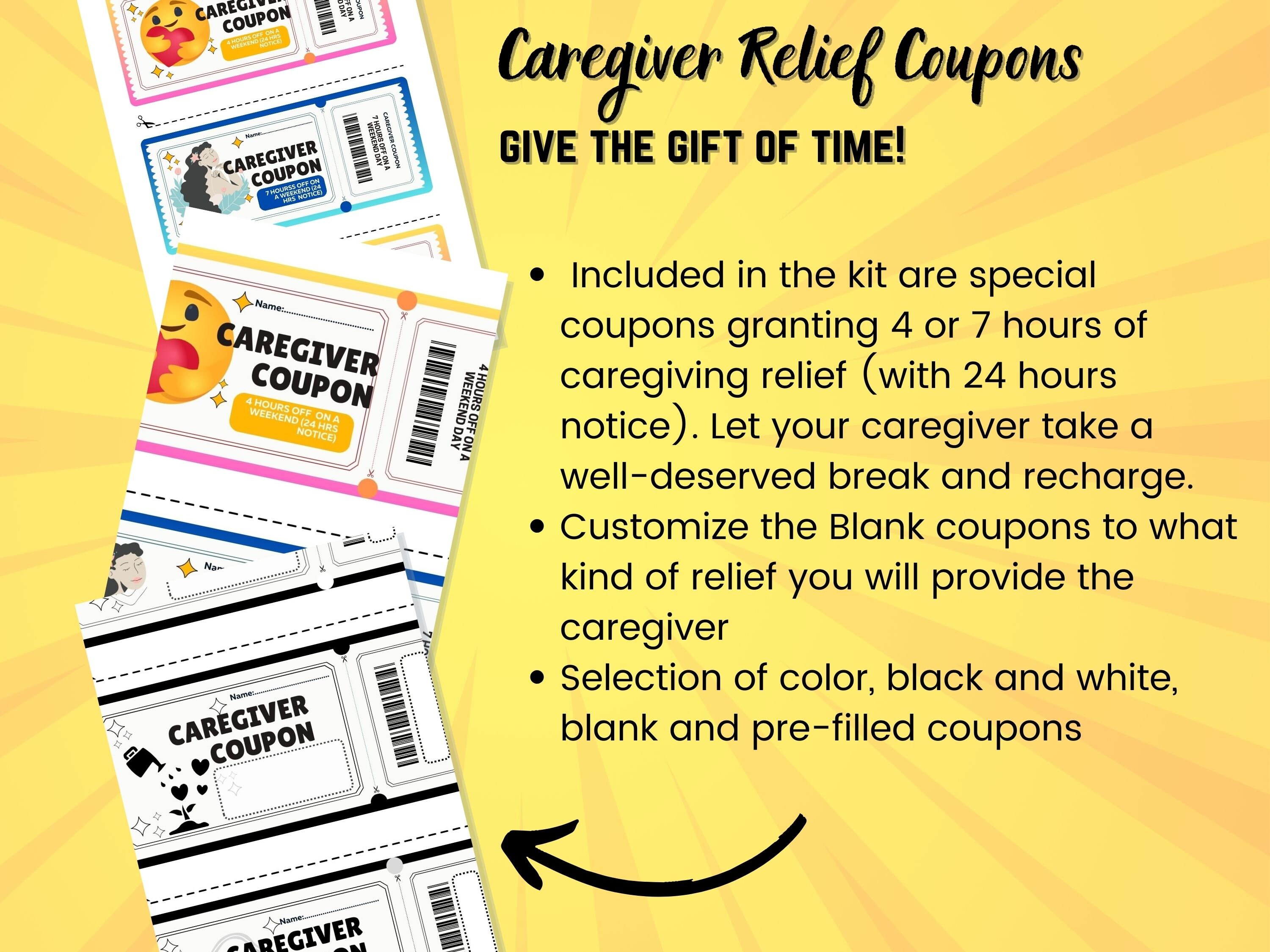 DIY Caregiver Self-care Survival Kit Printable Gift Care Package With ...