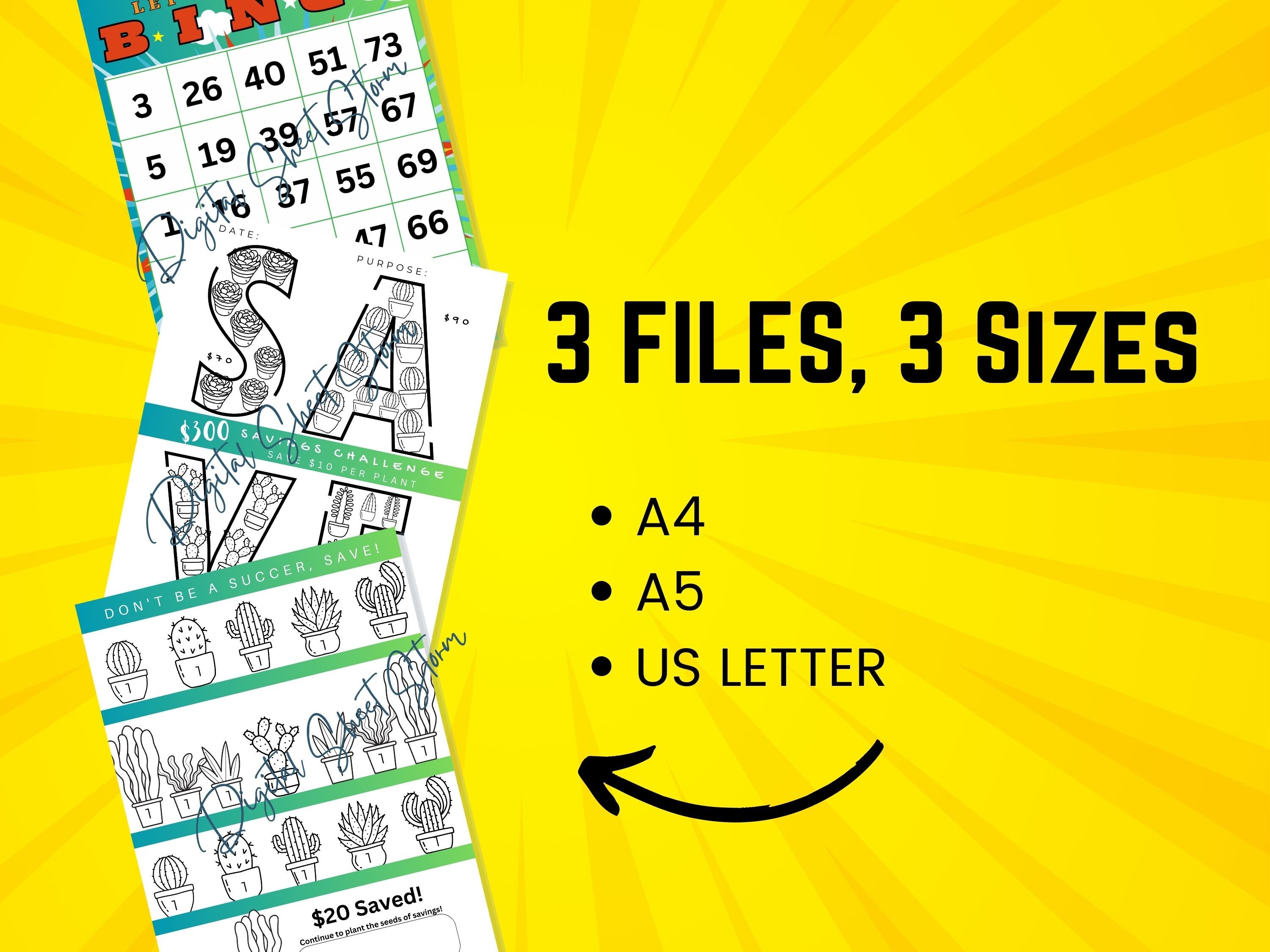 Seeds of Savings Tracker Challenge Printable Word Search, Bingo Games ...