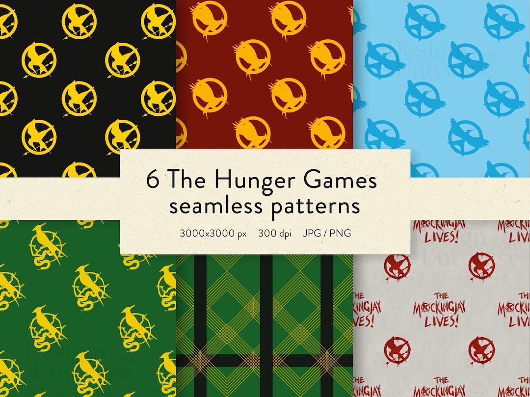 The Hunger Games Pack I | 6 Seamless Patterns | Backgrounds, Printable ...