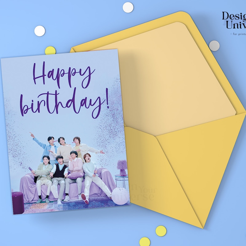 Bts Army Birthday Cards - Etsy