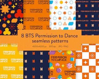BTS - PROOF | 8 Seamless Pattern, Printable Digital Paper | ARMY - Etsy