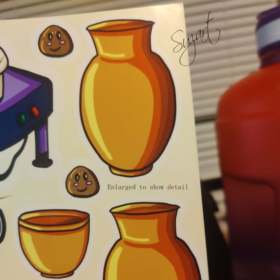 Clay Vase Sticker Kawaii Sticker for Pottery Lover Gift Vinyl ...