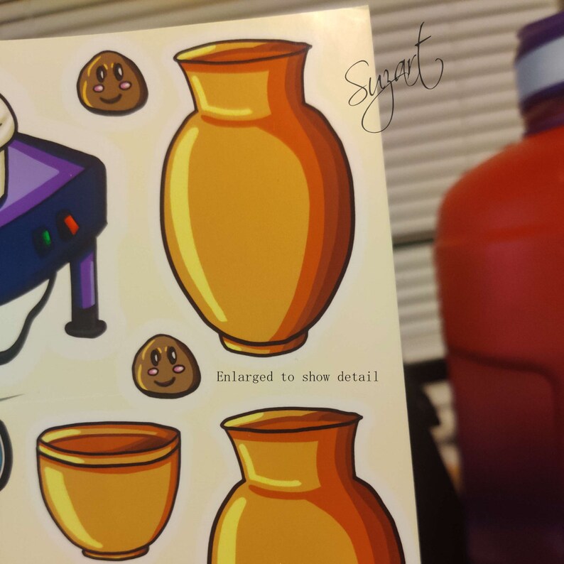 Clay Vase Sticker Kawaii Sticker for Pottery Lover Gift Vinyl ...