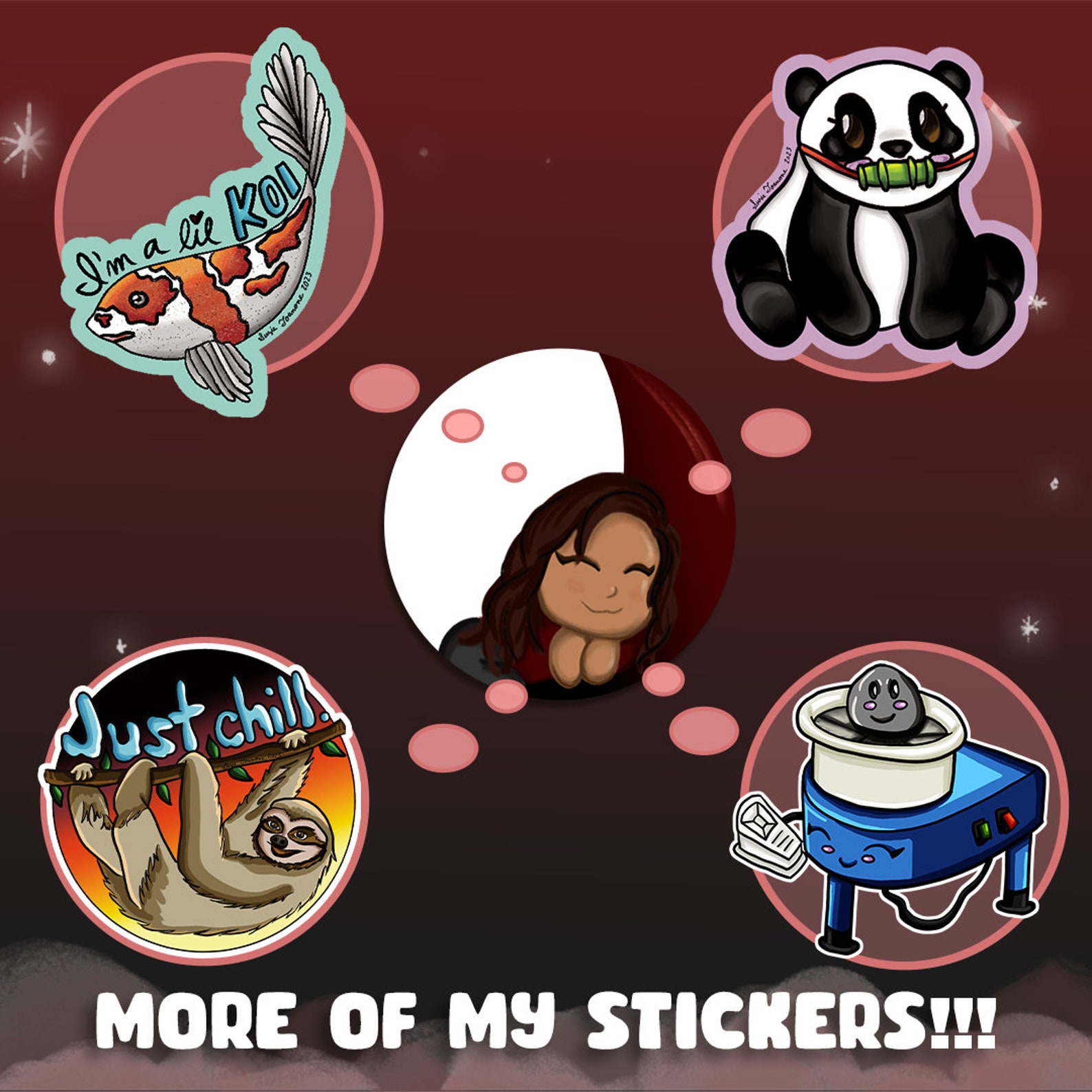 Clay Vase Sticker Kawaii Sticker for Pottery Lover Gift Vinyl ...