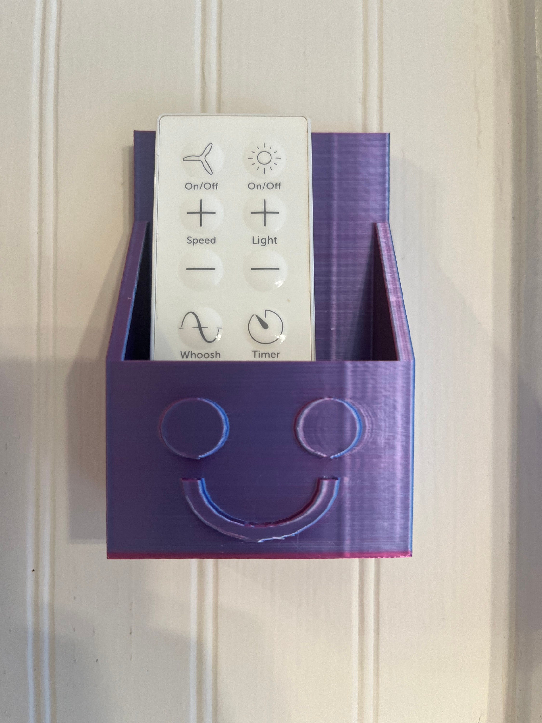 3d Printed Happy Remote Holder - Etsy