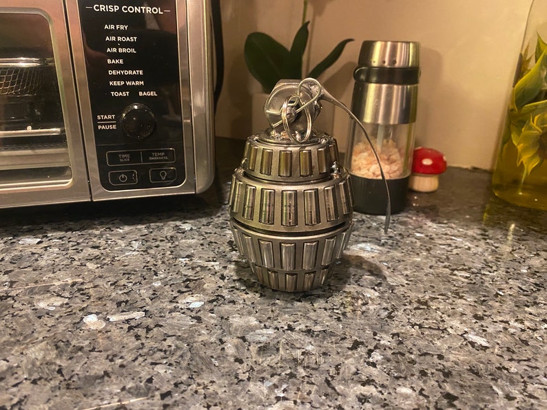 Scrap Metal Art Grenade (big) - Etsy