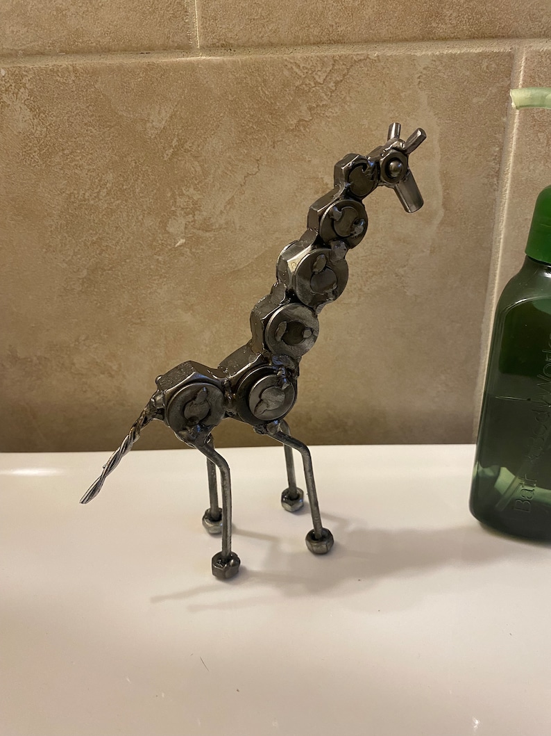 Scrap Metal Art Giraffe - Etsy