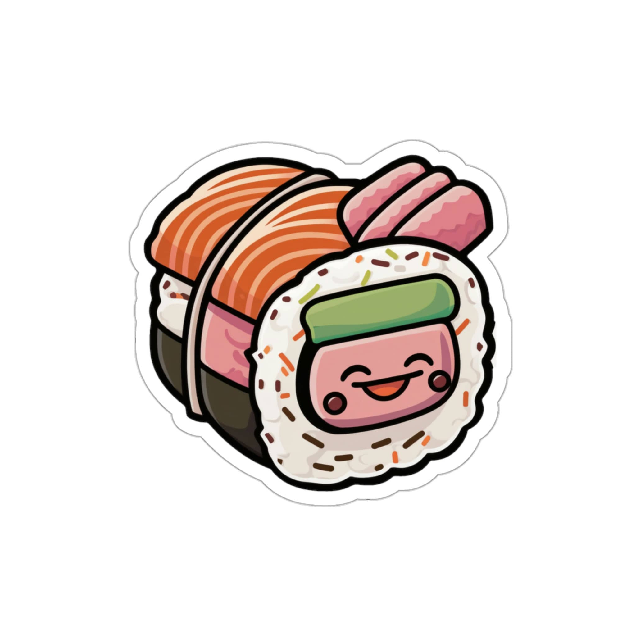 Cute Sushi Sticker Laptop Sticker Scrapbook Sticker Asian Food Sticker ...