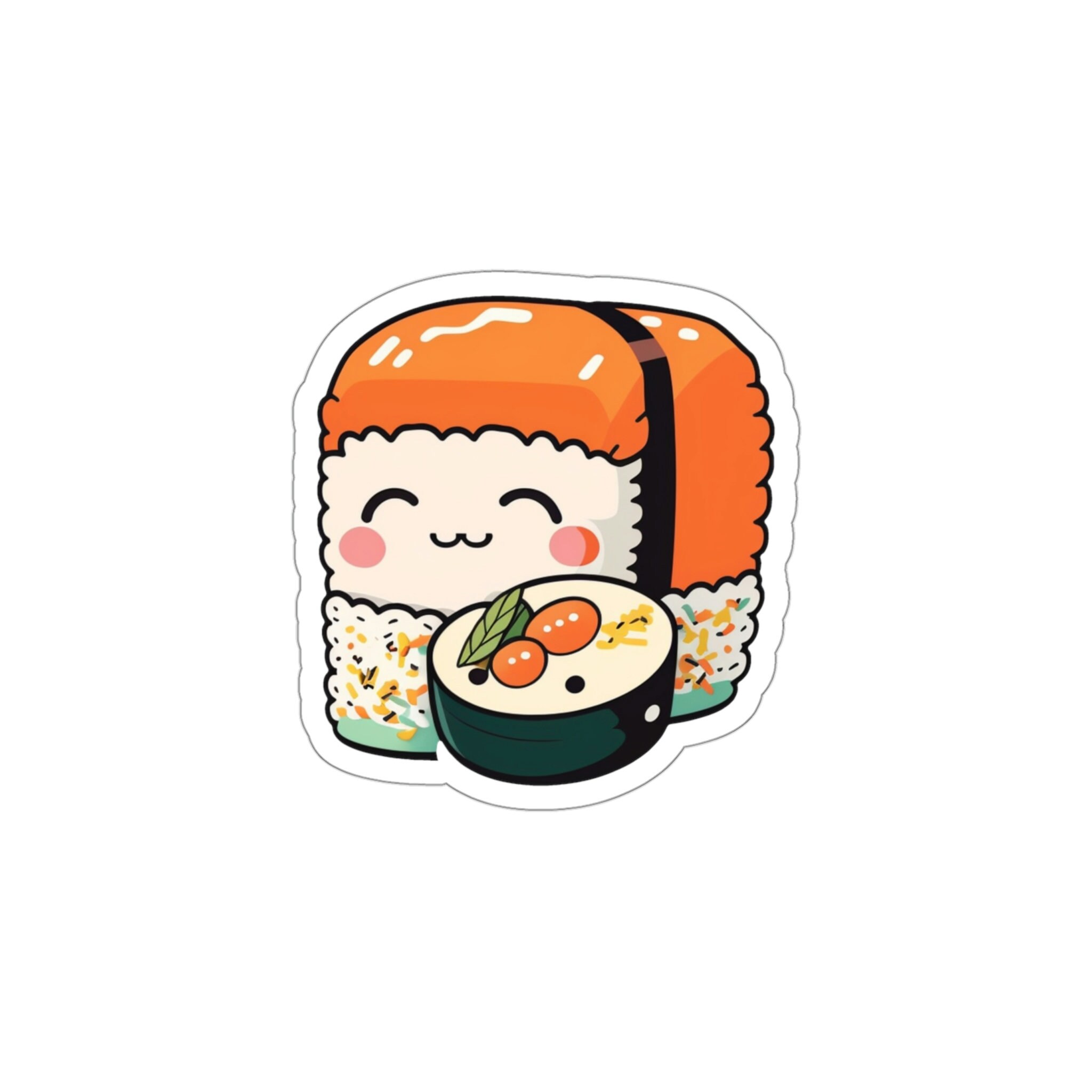 Cute Sushi Sticker Laptop Sticker Scrapbook Sticker Asian Food Sticker ...